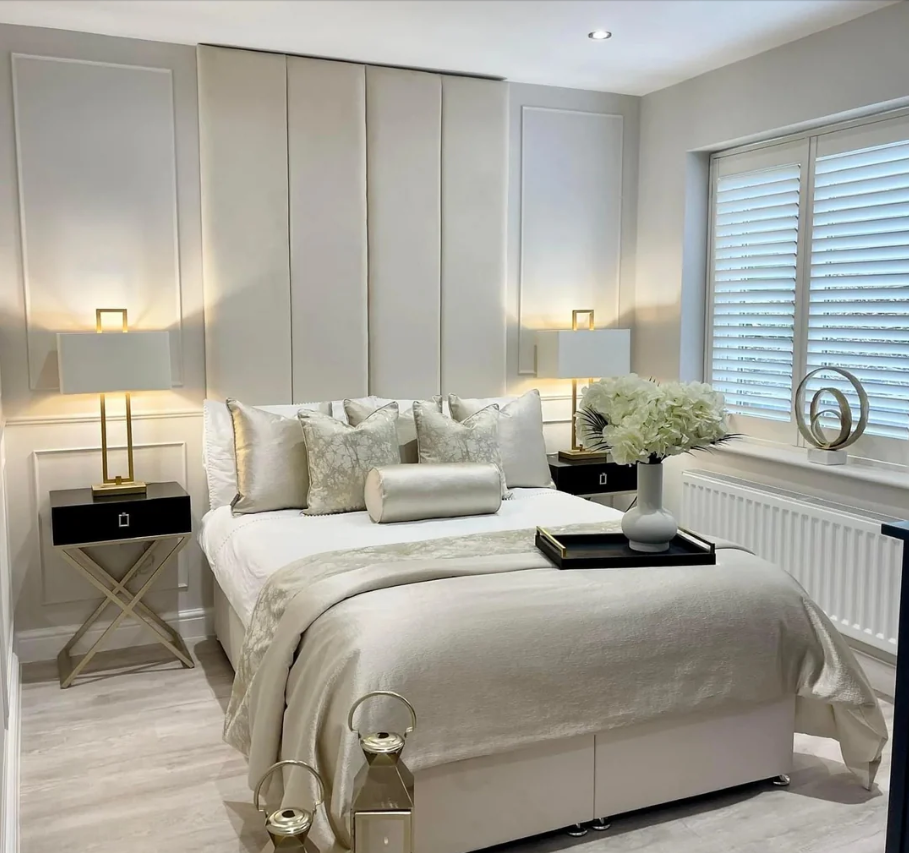 The Lux© Dove Panel Luxury Fabric Wall Panelling – SixtySixDesigns