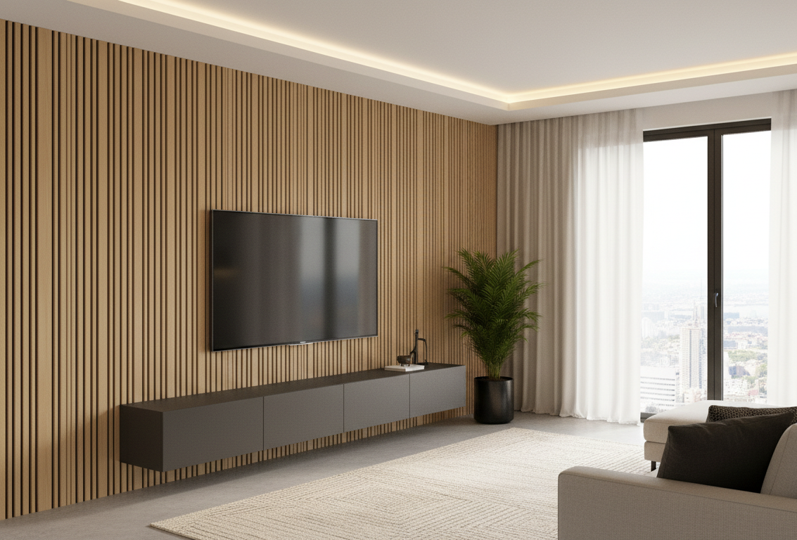 ACOUSTIC MULTI WIDTH PANEL- OAK – SixtySixDesigns